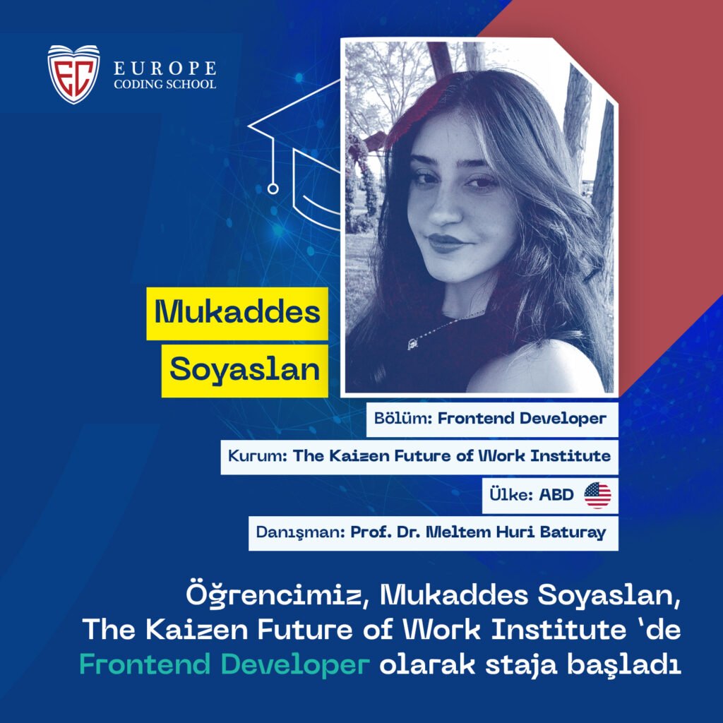 Yapay Zeka Uzmanlığı Programı - Europe Coding School